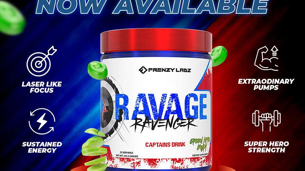 Frenzy Labz Ravage Ravenger Pre-Workout – Nutrition Depot