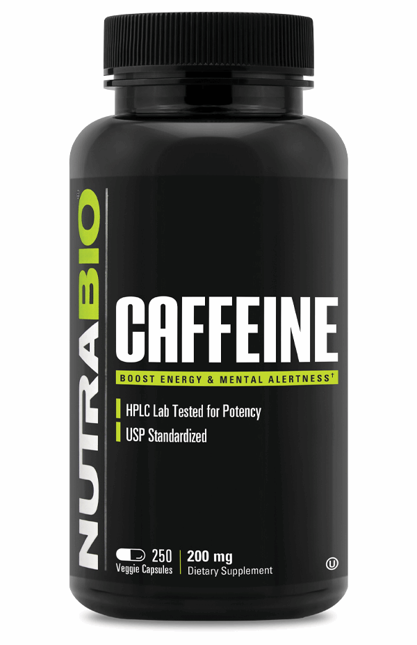 NutraBio Caffeine 200mg 250caps – Nutrition Depot