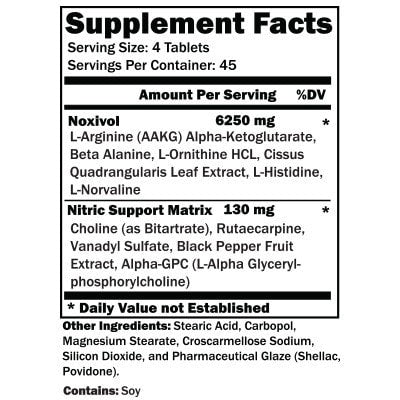 CTD Sports: Noxivol | Strength Enhancing | Vasodilator | 180tabs ...